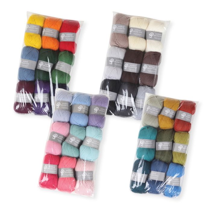 Ashford 100% NZ Wool Double Knit 8 Ply Assorted Pack | Thread Collective