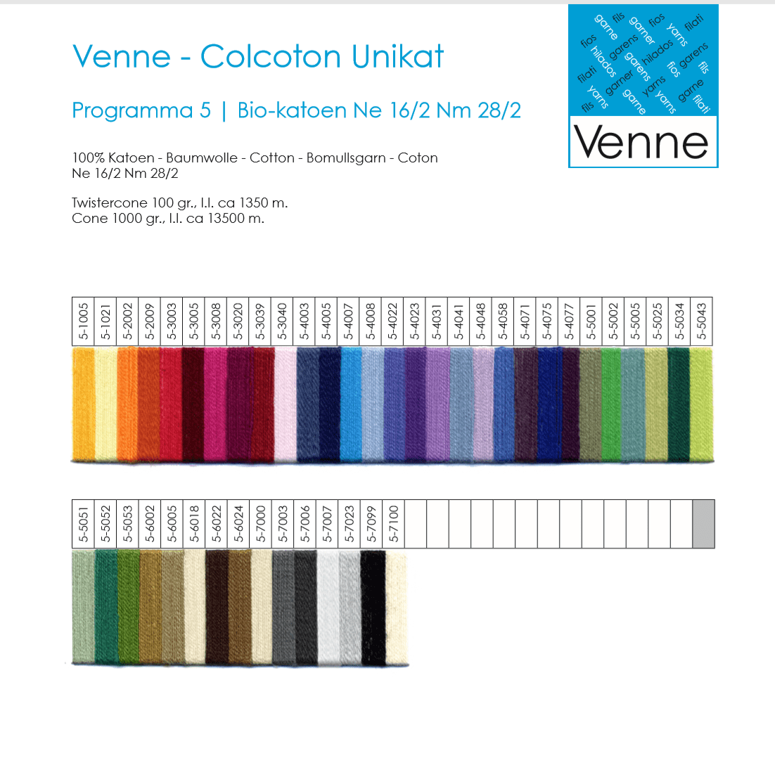 Organic Cotton Colour Card - Premium Certified | Thread Collective